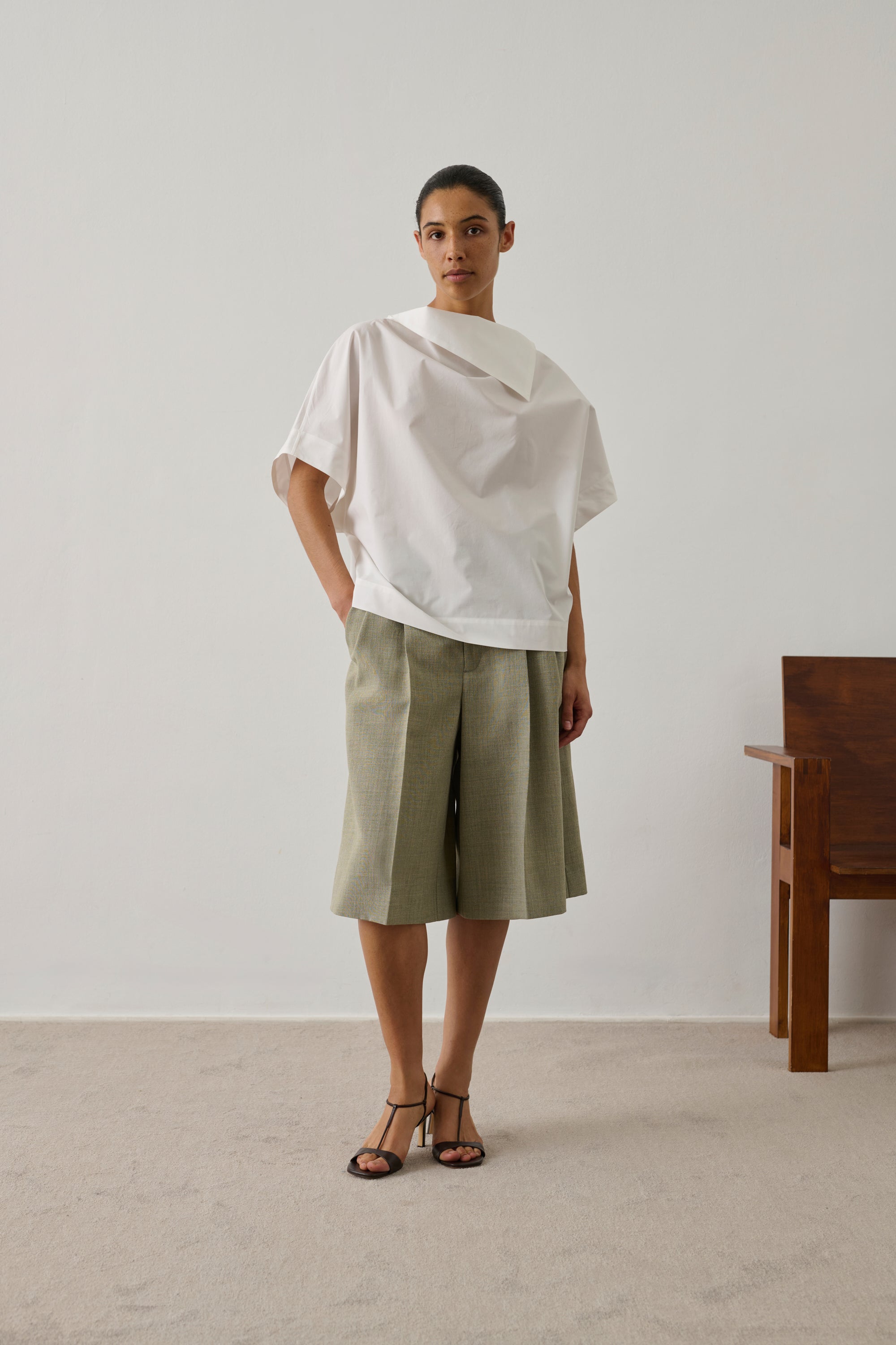 Issa Blouse - Off-White Cotton Relaxed Women's - Soeur