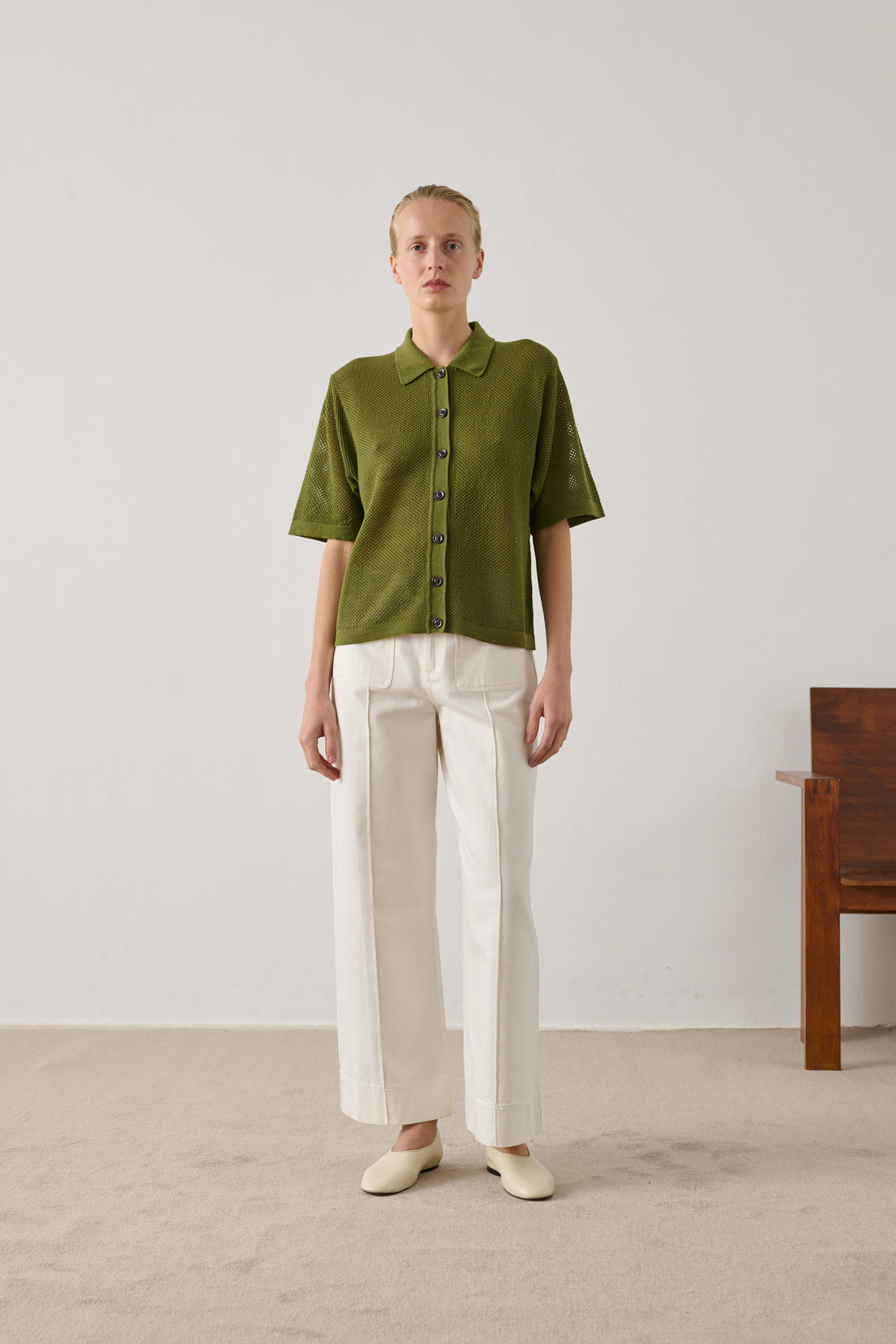 Davon Polo - Absinthe - Merino Wool - Woman