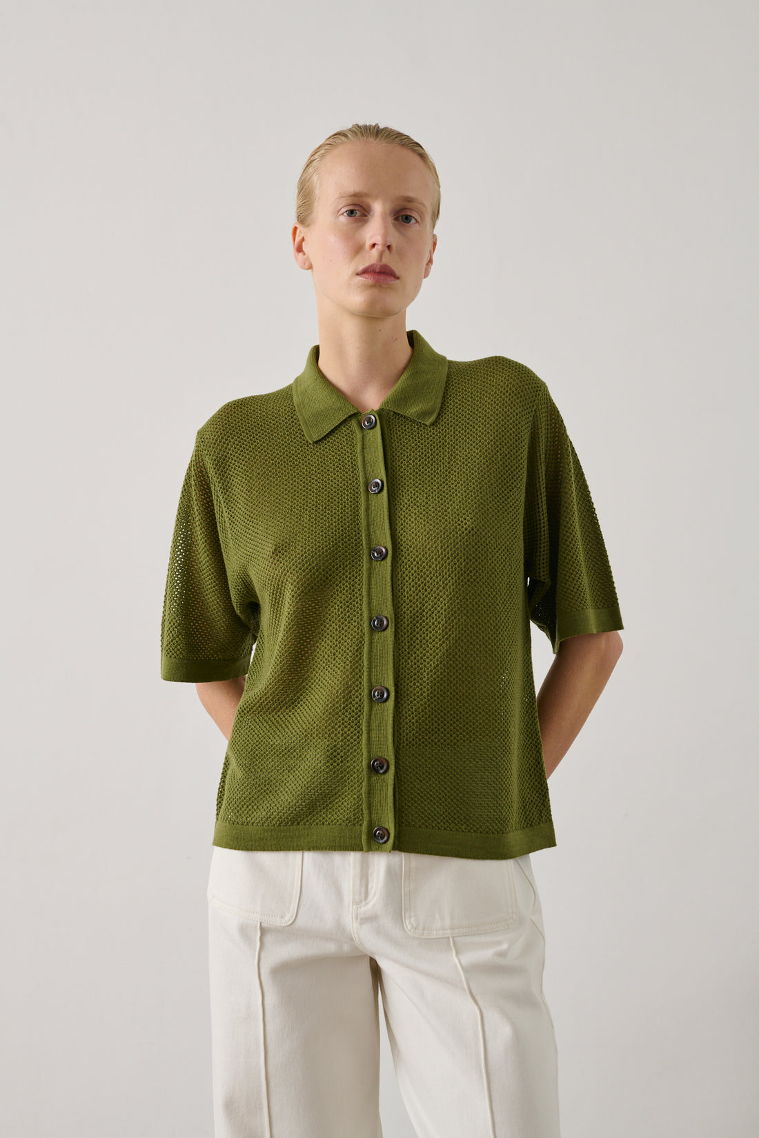 Davon Polo - Absinthe - Merino Wool - Woman